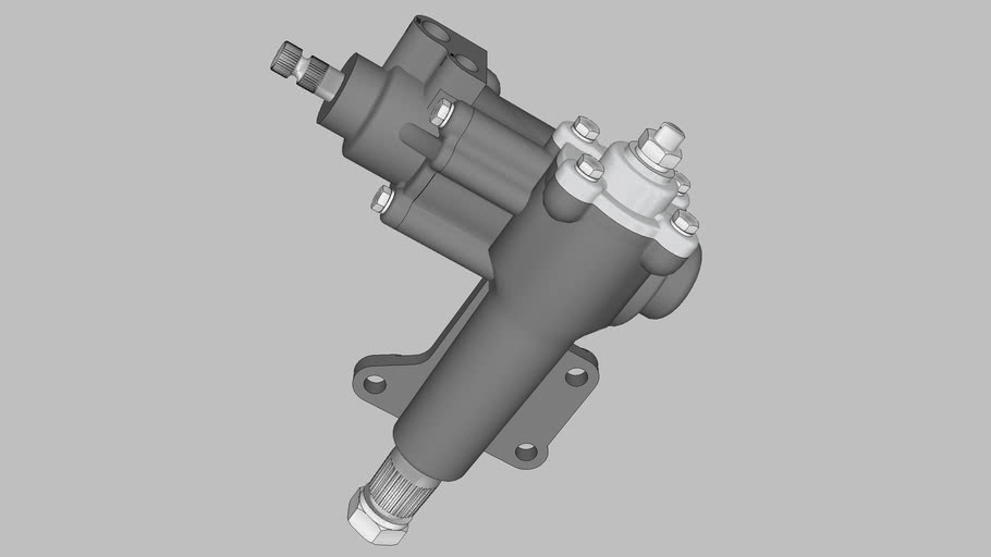 Mustang Power Steering Box (1965-67) | 3D Warehouse