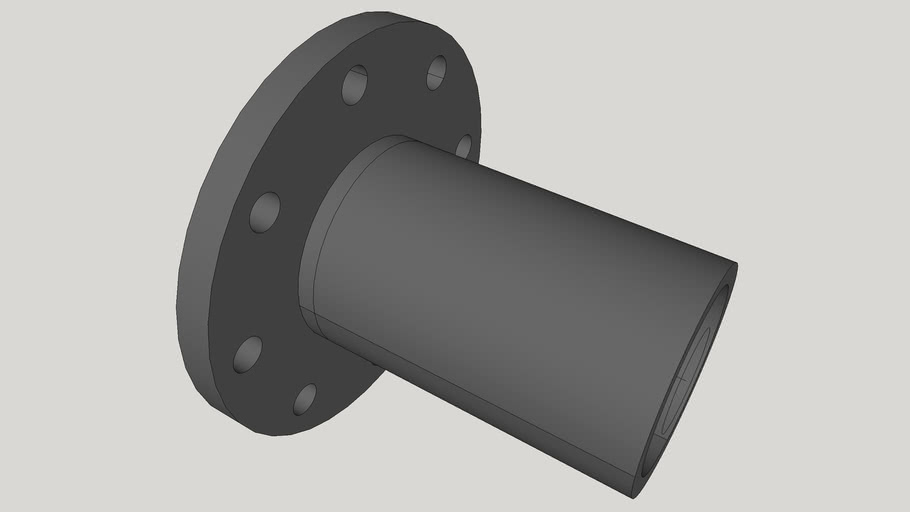 SDR 11_PE HP-krage SDR 11 m-flens_110 | 3D Warehouse