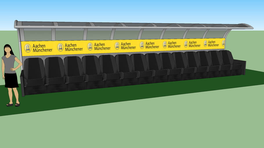 Football Stadium Bench | 3D Warehouse