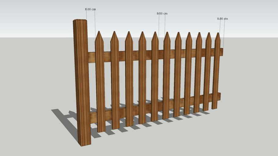 Dynamic Component - Basic Fence System | 3D Warehouse