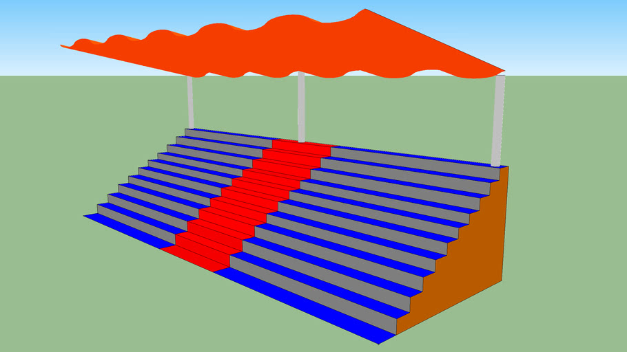 Gradas de Estadio | 3D Warehouse
