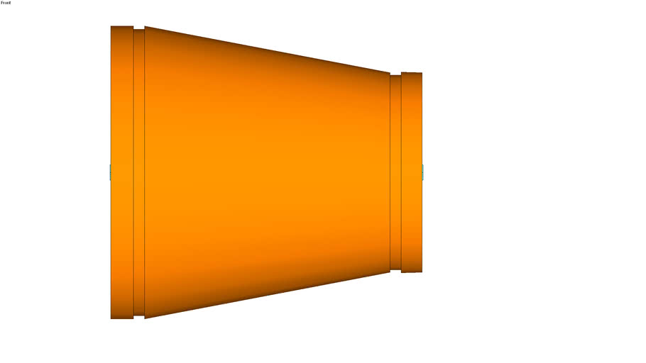 12 x 8 Concentric Reducer, Model NO. 50-C, Victaulic, AWWA | 3D Warehouse