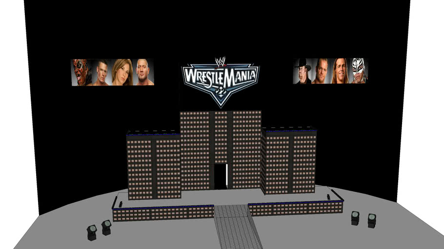 Wrestlemania 22 Stage Full detailed | 3D Warehouse