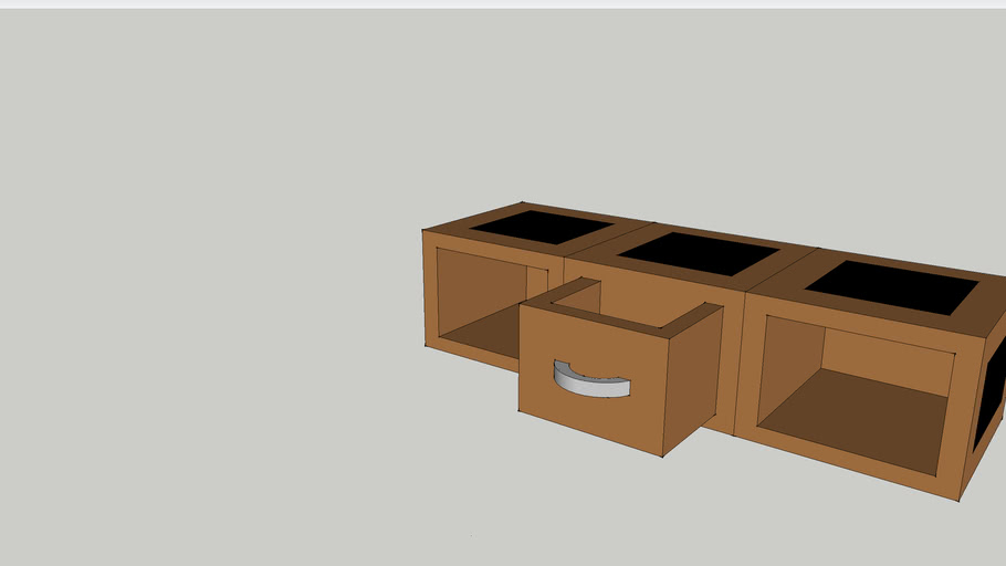 3 box storage unit | 3D Warehouse