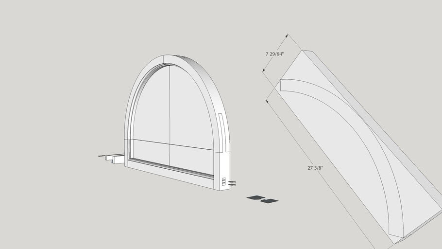 Half-round Window Frame | 3D Warehouse