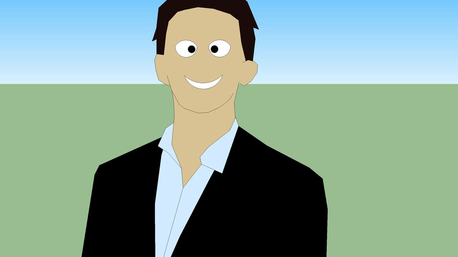 Man 2d smile | 3D Warehouse