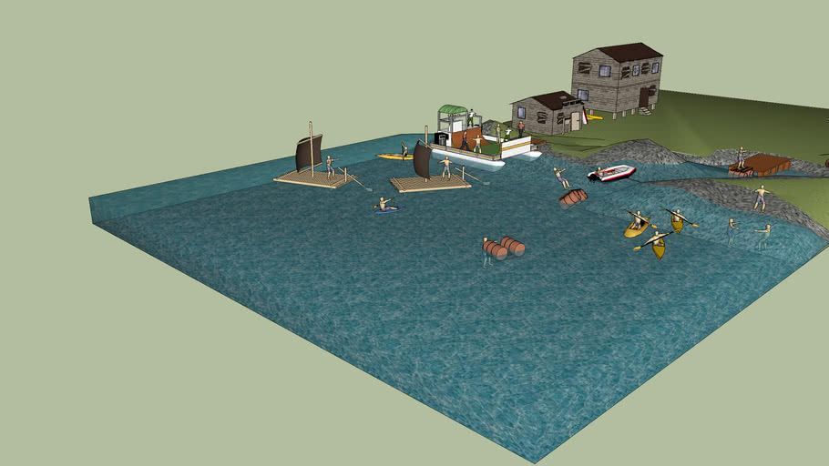 River houses | 3D Warehouse