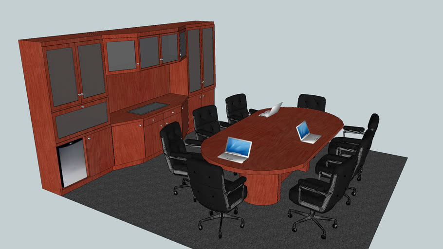Boardroom with Side server | 3D Warehouse