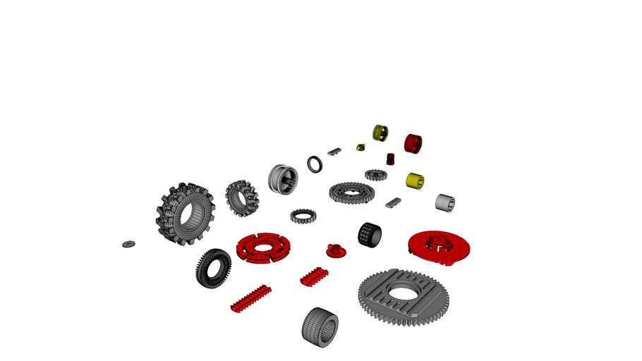 Fischertechnik - Parts - Wheels 1of2 | 3D Warehouse