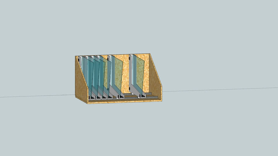 Sliding Glass Rack | 3D Warehouse