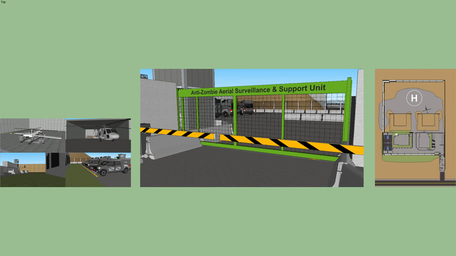 Anti-Zombie - Aerial Surveillance & Support Unit | 3D Warehouse