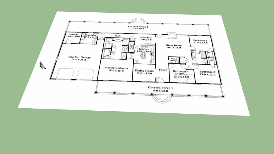 Floor Plan 2 | 3D Warehouse