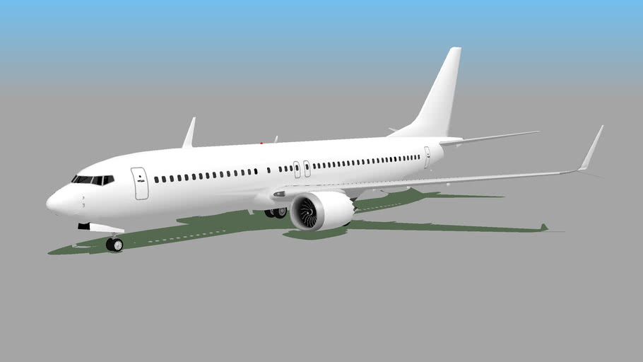 Template - Boeing 737 MAX 8 | 3D Warehouse