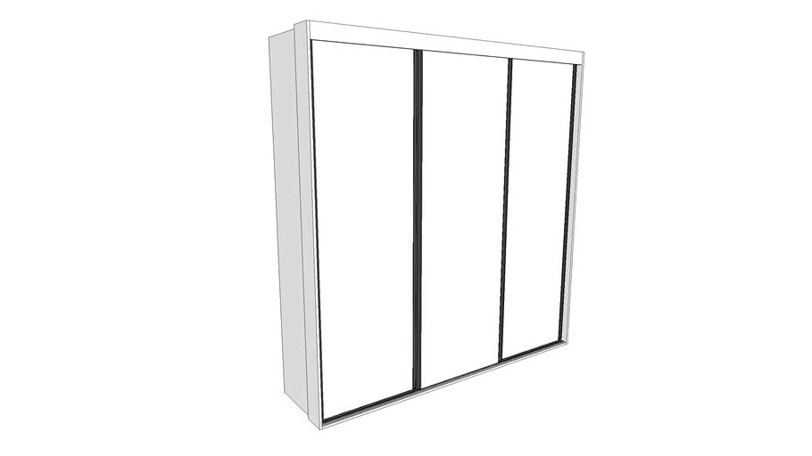 guarda roupa de tres portas | 3D Warehouse