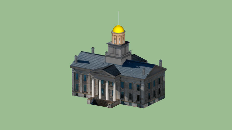 Old Iowa State Capitol - Iowa City, IA | 3D Warehouse