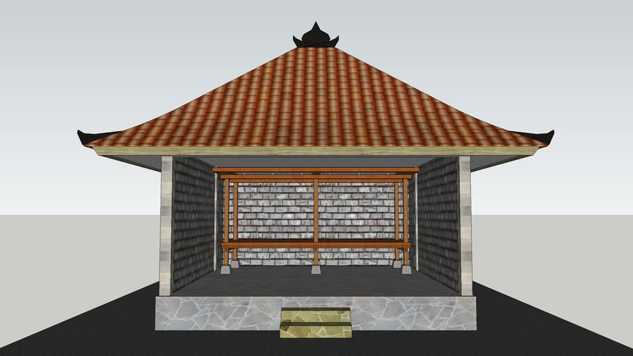 Bale Bali Rangka Baja | 3D Warehouse