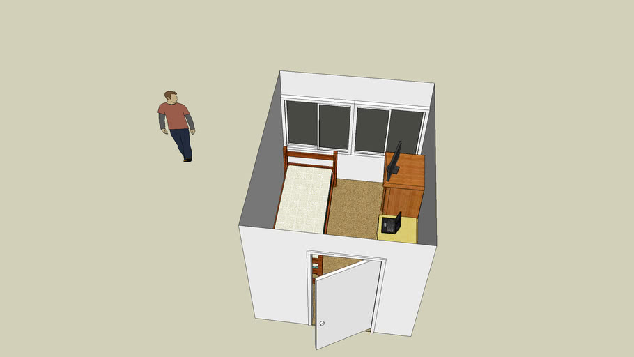single dorm room | 3D Warehouse