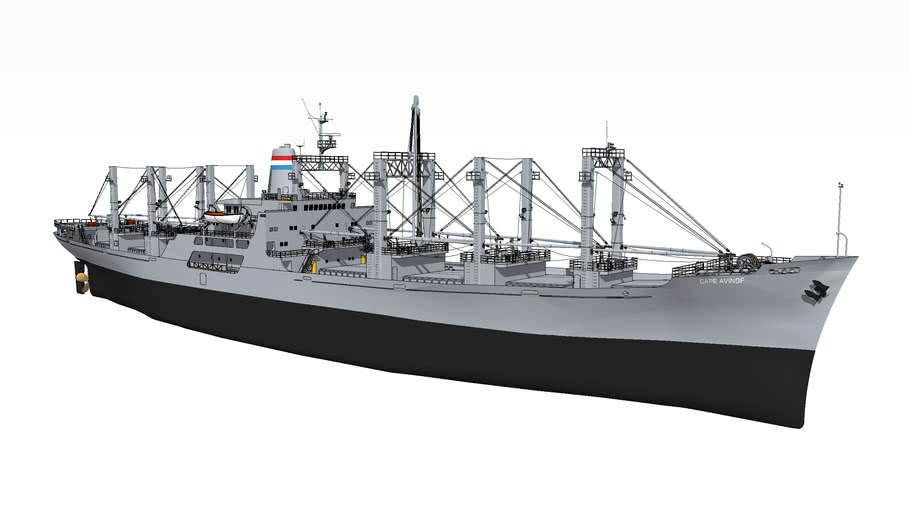 Military Cargo Ship ''Cape Avinof'' (ORIGINAL) | 3D Warehouse
