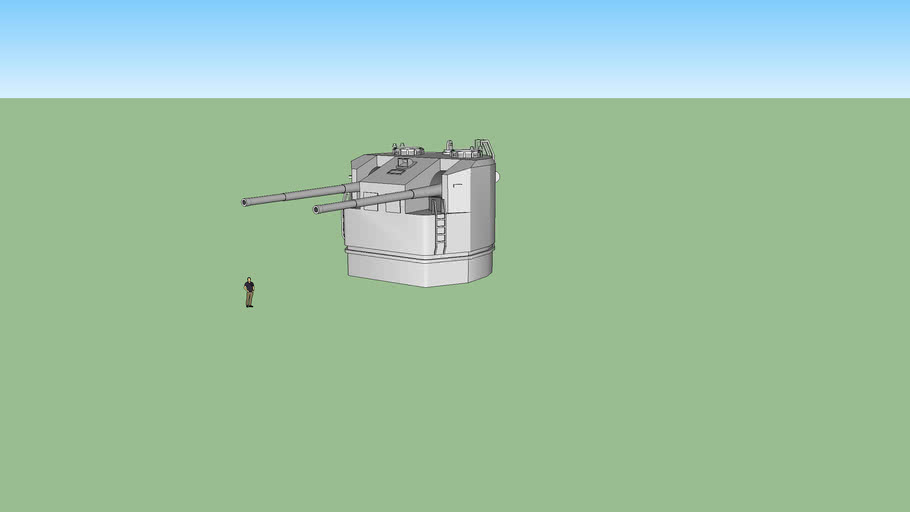 QF 5.25-inch naval gun | 3D Warehouse