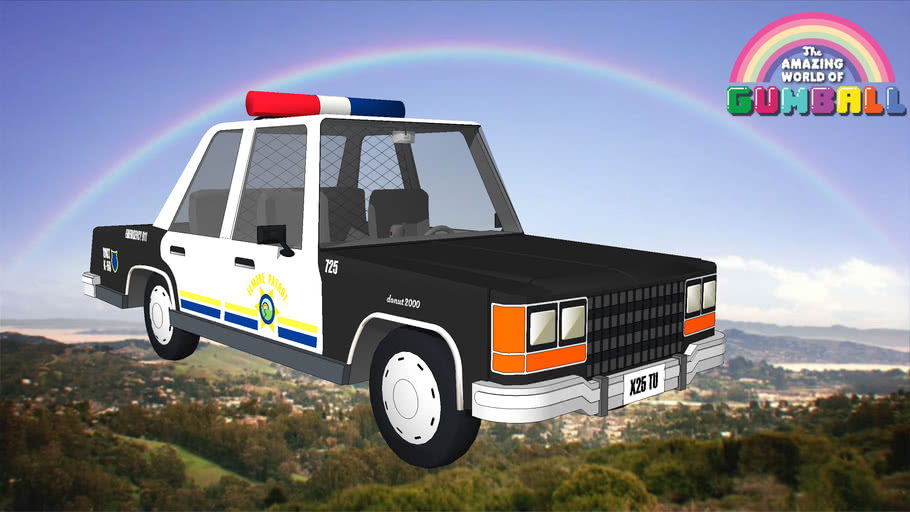 The Amazing World Of Gumball Police car | 3D Warehouse