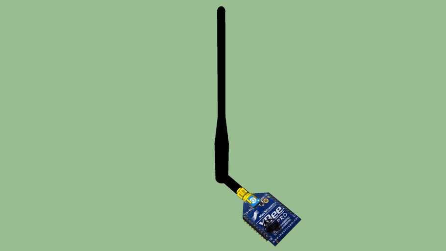 XBee Pro with Dipole Antenna | 3D Warehouse