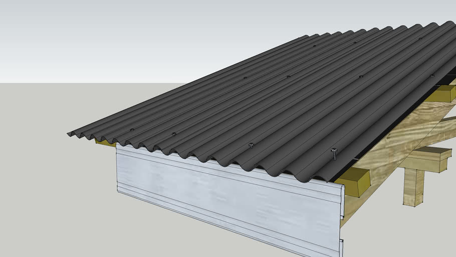 4 different roof claddings | 3D Warehouse