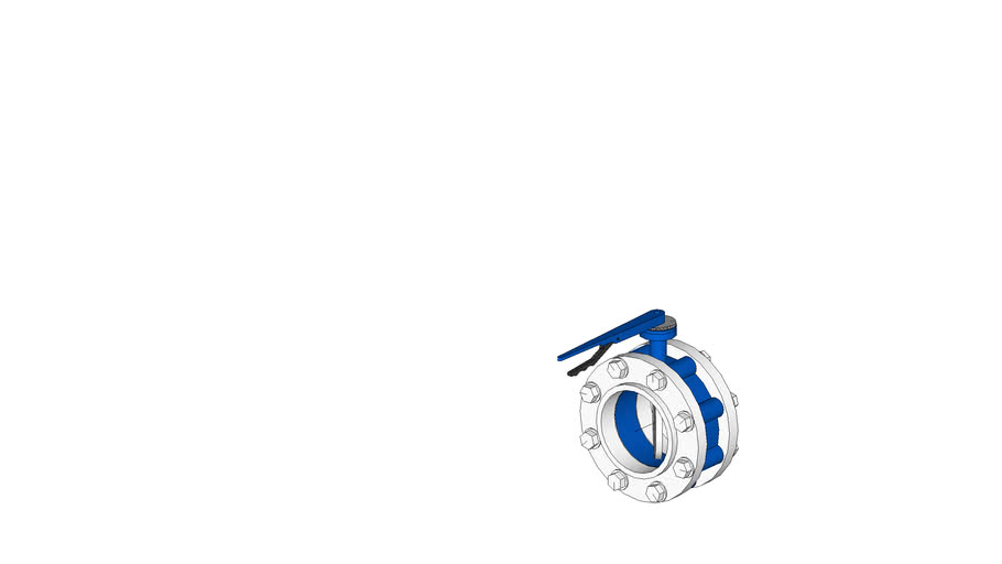 Butterfly Valve DN5' (125mm) TYCO (Lug Type) | 3D Warehouse