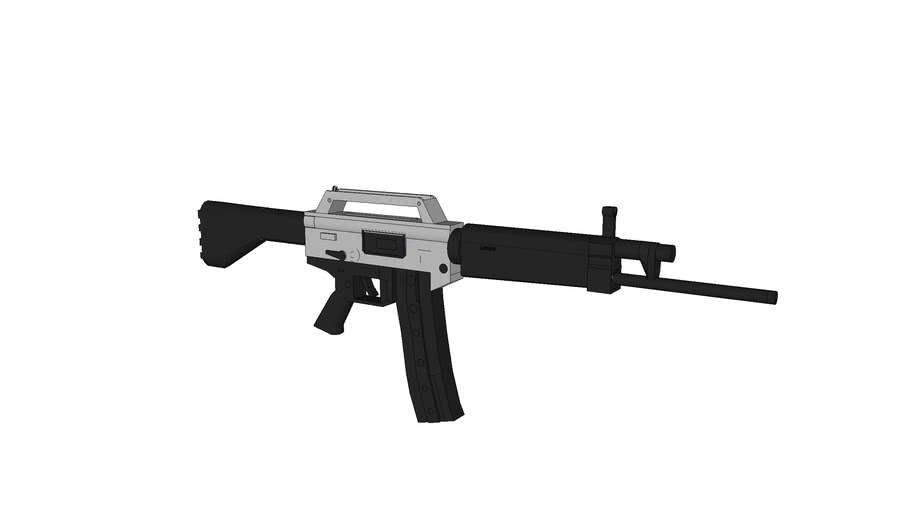 Daewoo USAS-12 automatic shotgun. | 3D Warehouse