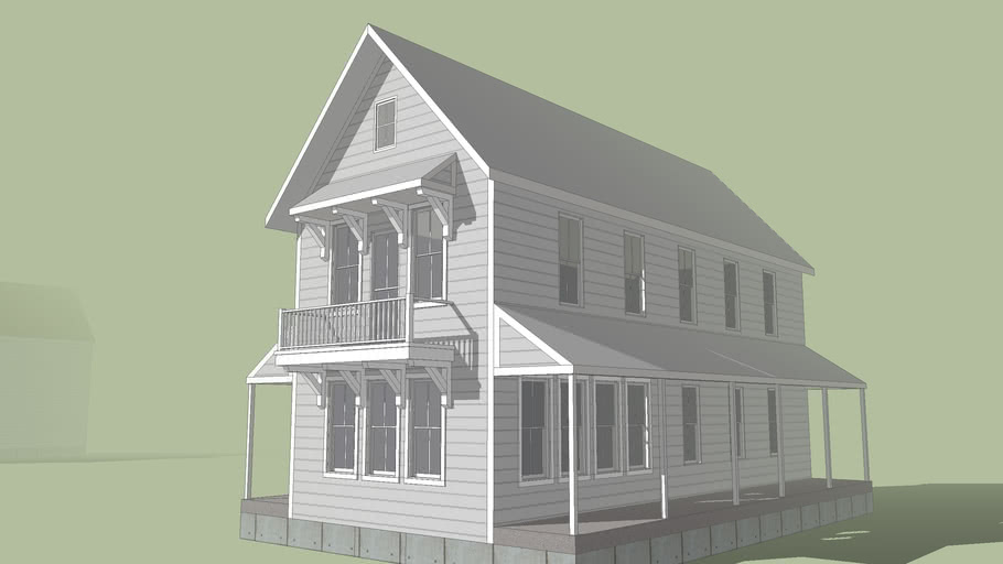 Farmhouse Exterior | 3D Warehouse