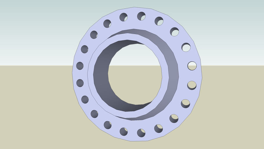 12 In 600# RF WN Flange | 3D Warehouse