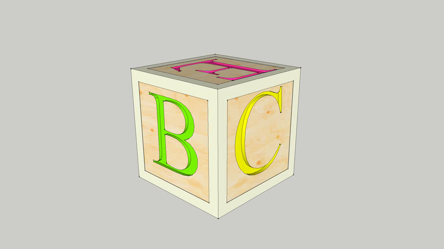 Childrens' toy block | 3D Warehouse