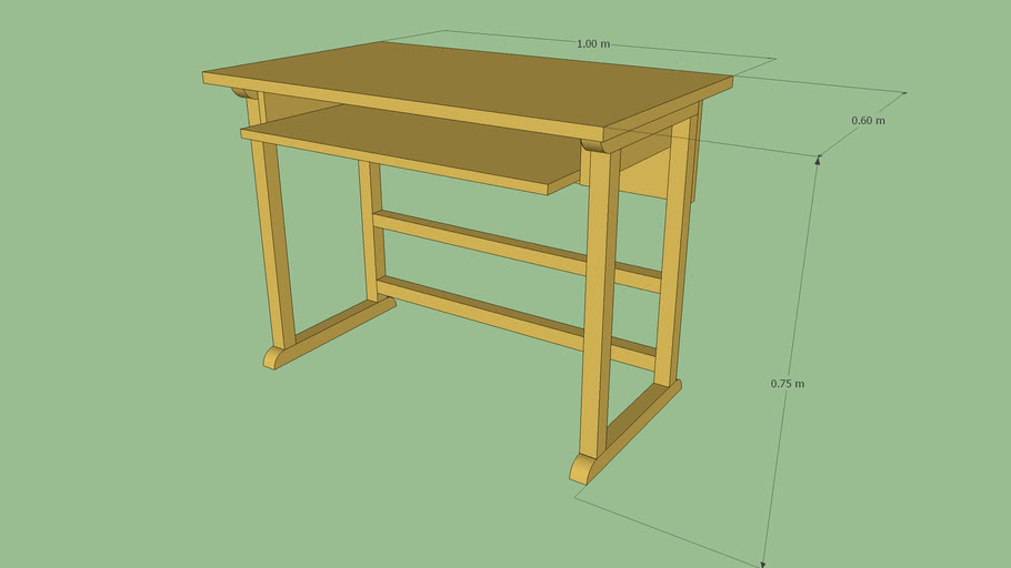 Computer table #2 | 3D Warehouse