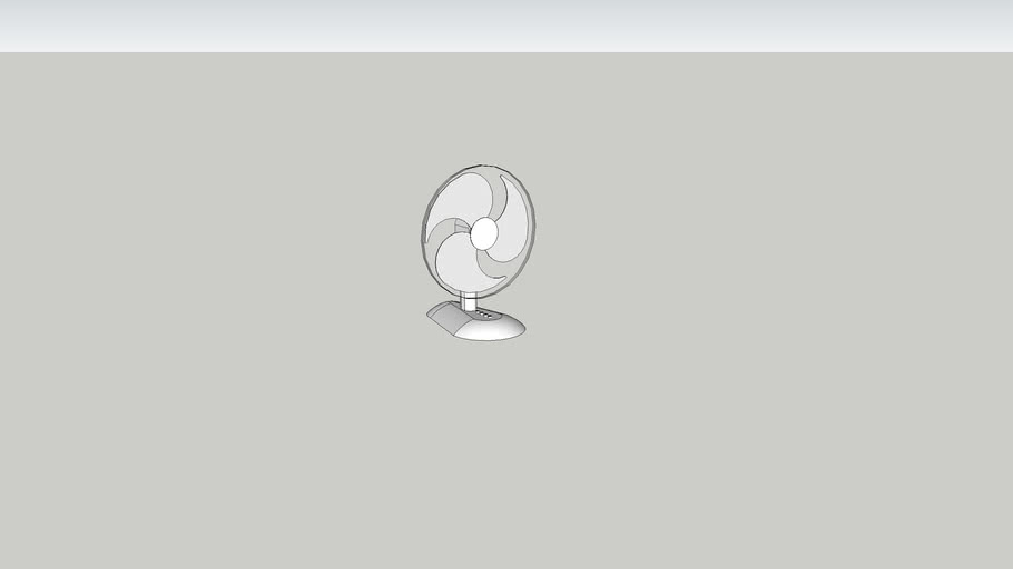 3 Blade Desk Fan | 3D Warehouse