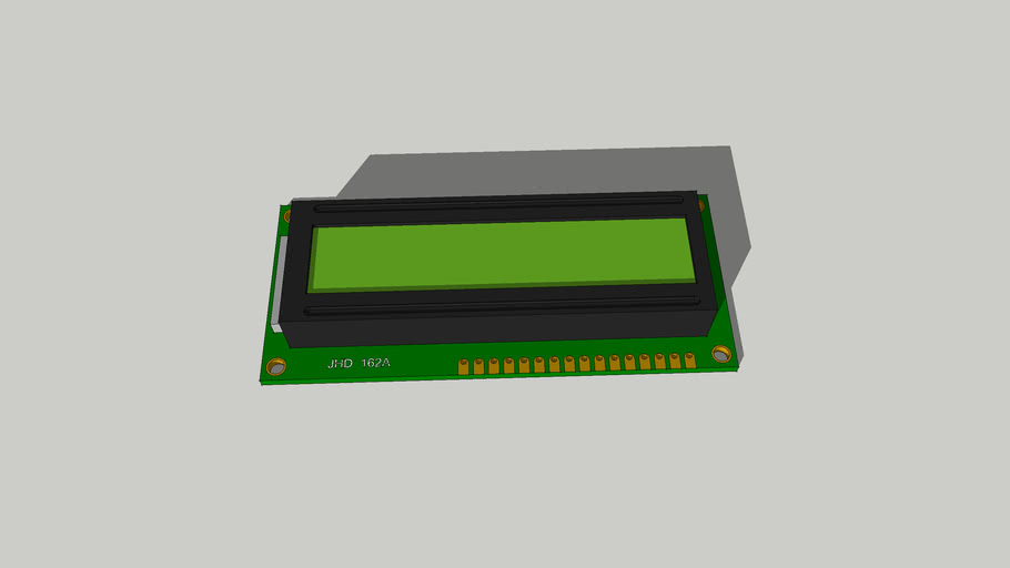 LCD JHD 162A 16x2 Backlight | 3D Warehouse