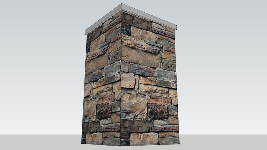 36' stone column | 3D Warehouse