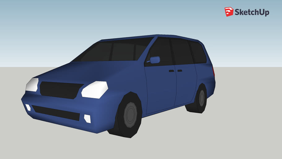 4-door small wide bed minivan | 3D Warehouse