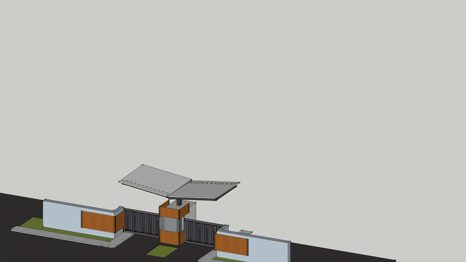 Canopy Entrance Wood | 3D Warehouse
