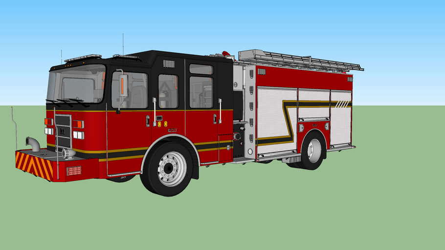Pierce Saber pumper | 3D Warehouse