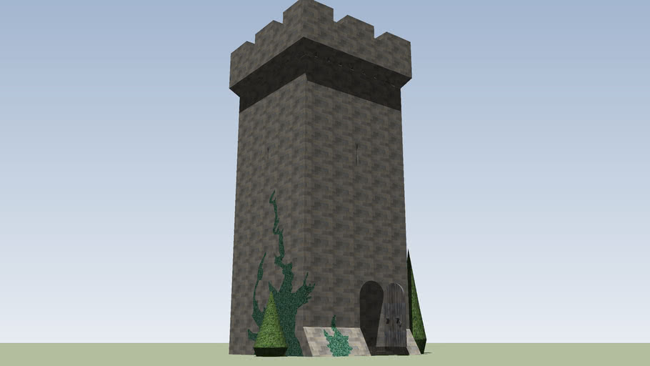 Tall square castle tower | 3D Warehouse
