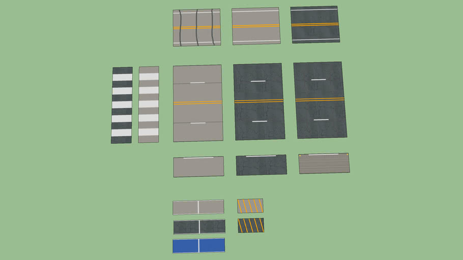 Road Texture Pack 2 (3mb) | 3D Warehouse
