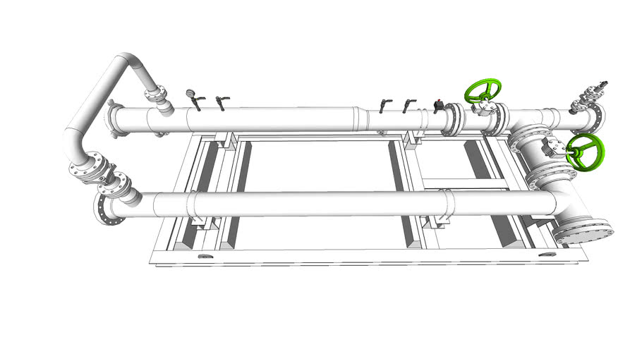 PIPE LINE PIG LAUNCHER AND RECEIVER 10 INCH | 3D Warehouse
