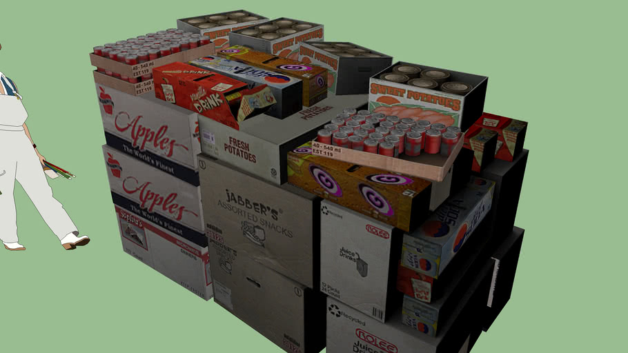 stack of food | 3D Warehouse