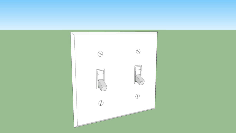 Double Light Switch | 3D Warehouse