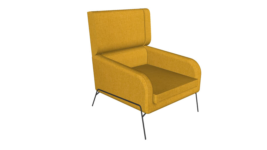 POLTRONA MEMPHIS - ESTOFADO JARDIM | 3D Warehouse