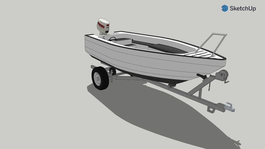 Boat and trailer | 3D Warehouse