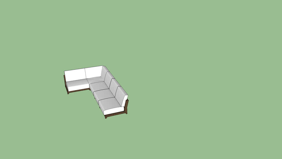 sofá modulado de canto | 3D Warehouse