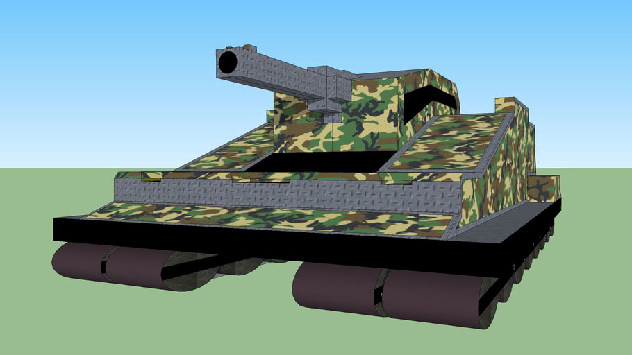 Block Army Tank | 3D Warehouse