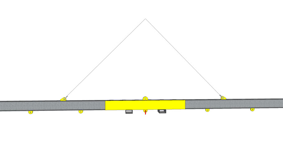 40 ft 5 Ton Capacity Picking Beam | 3D Warehouse