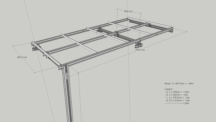 kanopi teras belakang lantai 3 | 3D Warehouse