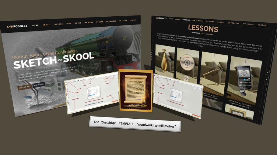 'SKETCH~SKOOL' 1~1 .. Tutorials for Beginners' | 3D Warehouse